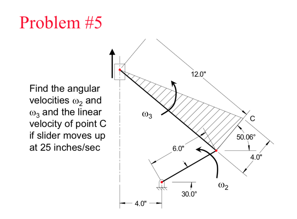 Solved Find the angular velocities w2 and w3 and the linear | Chegg.com