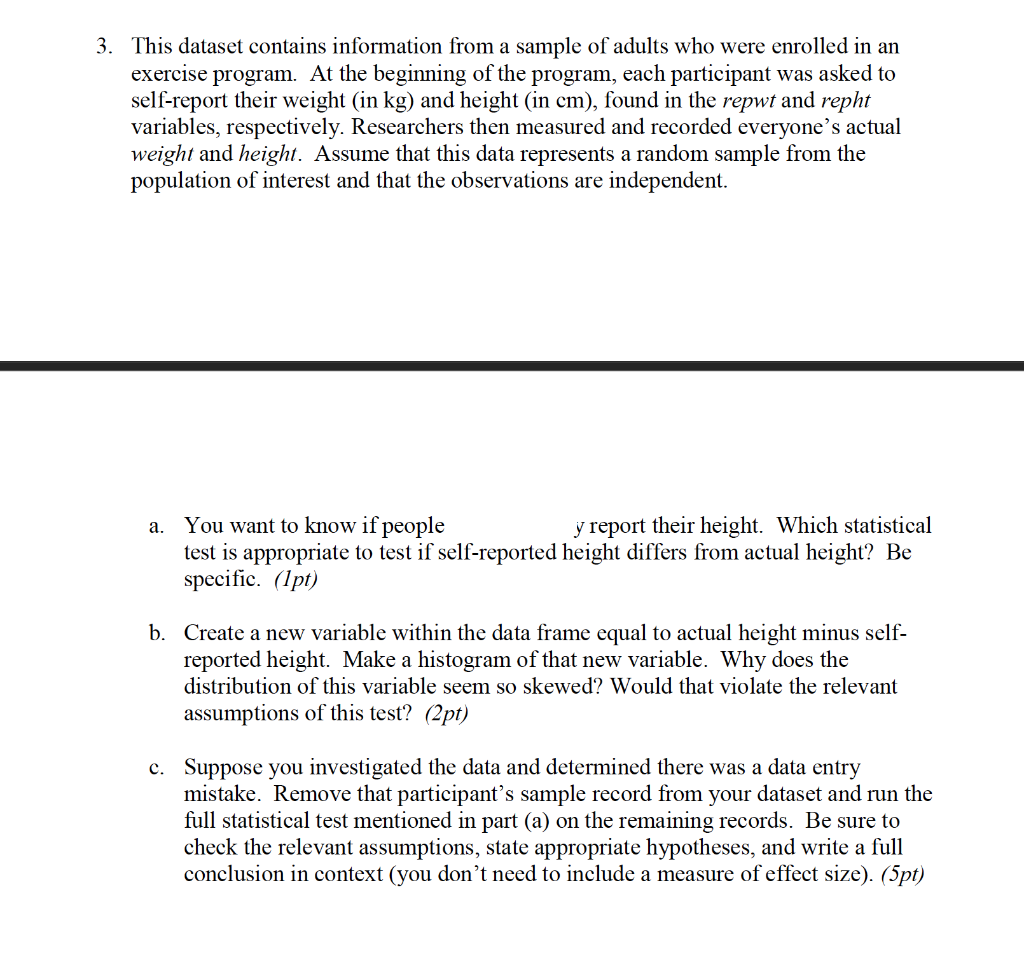 Solved How to do this on r word lab? The dataset columns are | Chegg.com
