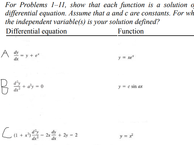 Solved For Problems 1-11, show that each function is a | Chegg.com