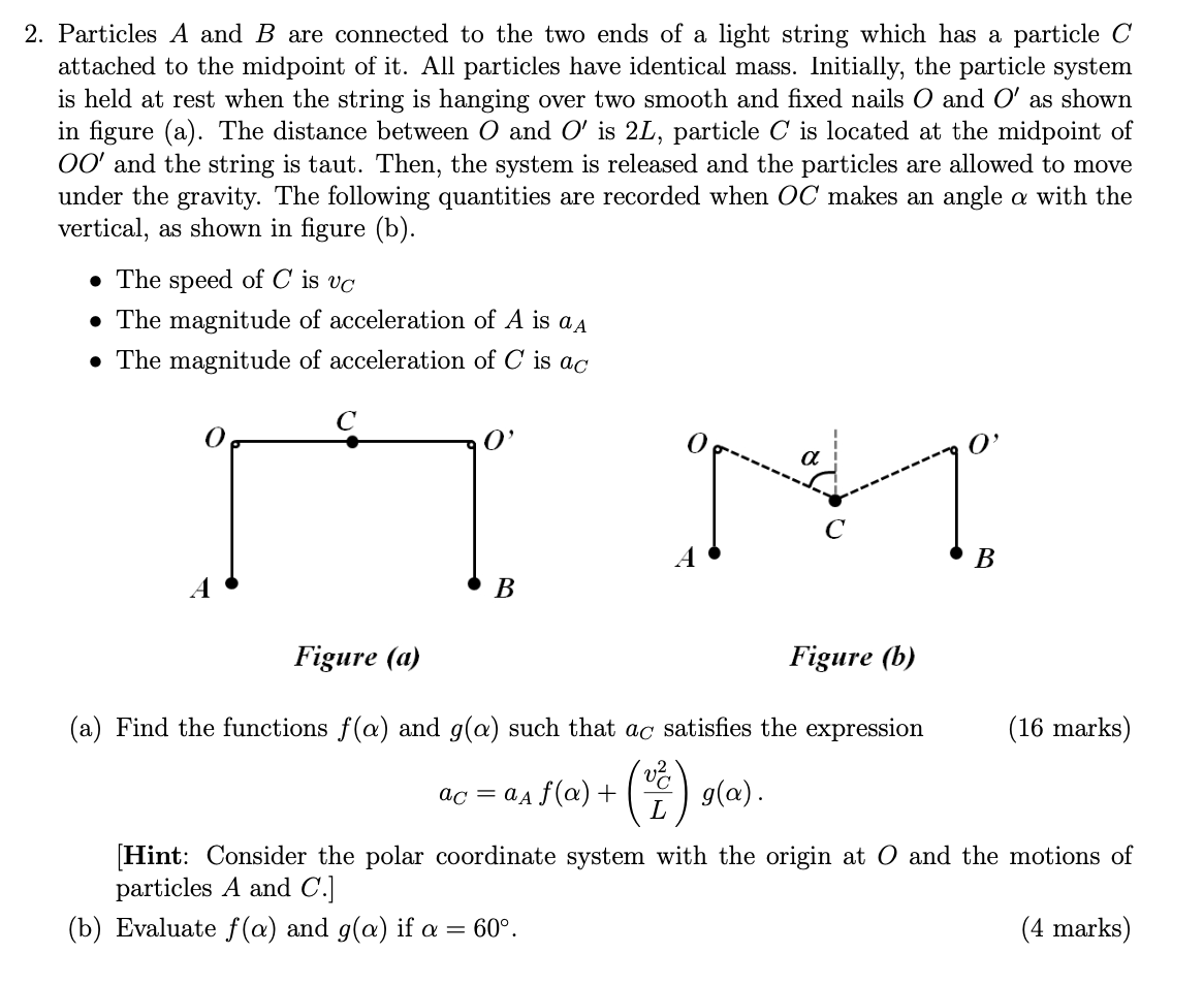 Solved Particles A and B ﻿are connected to ﻿the two ends of | Chegg.com
