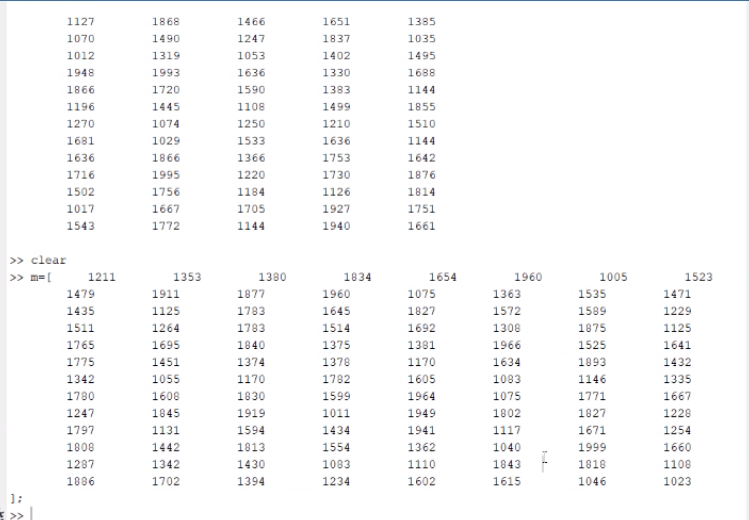 Solved Create a matrix named n, who is identical to m | Chegg.com