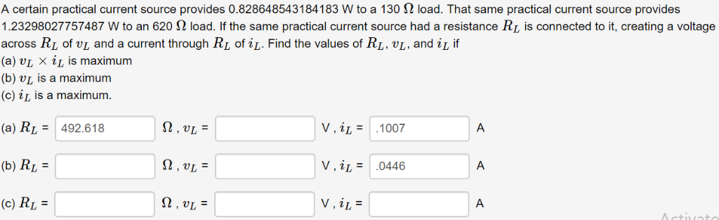 Solved A certain practical current source provides | Chegg.com