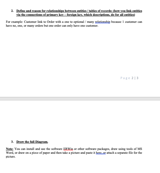 Solved Case description: A Restaurant's database with all | Chegg.com