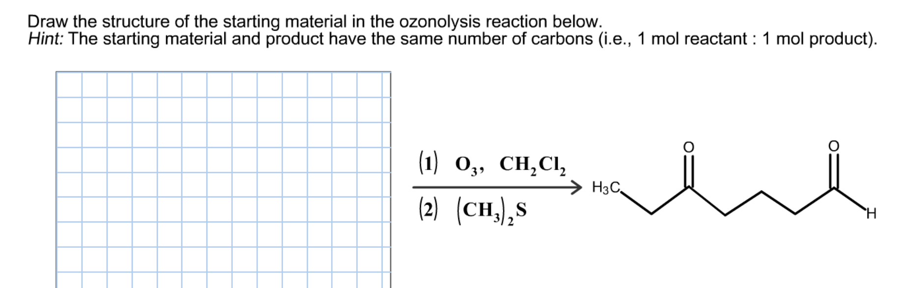 Solved Draw the structure of the starting material in the | Chegg.com