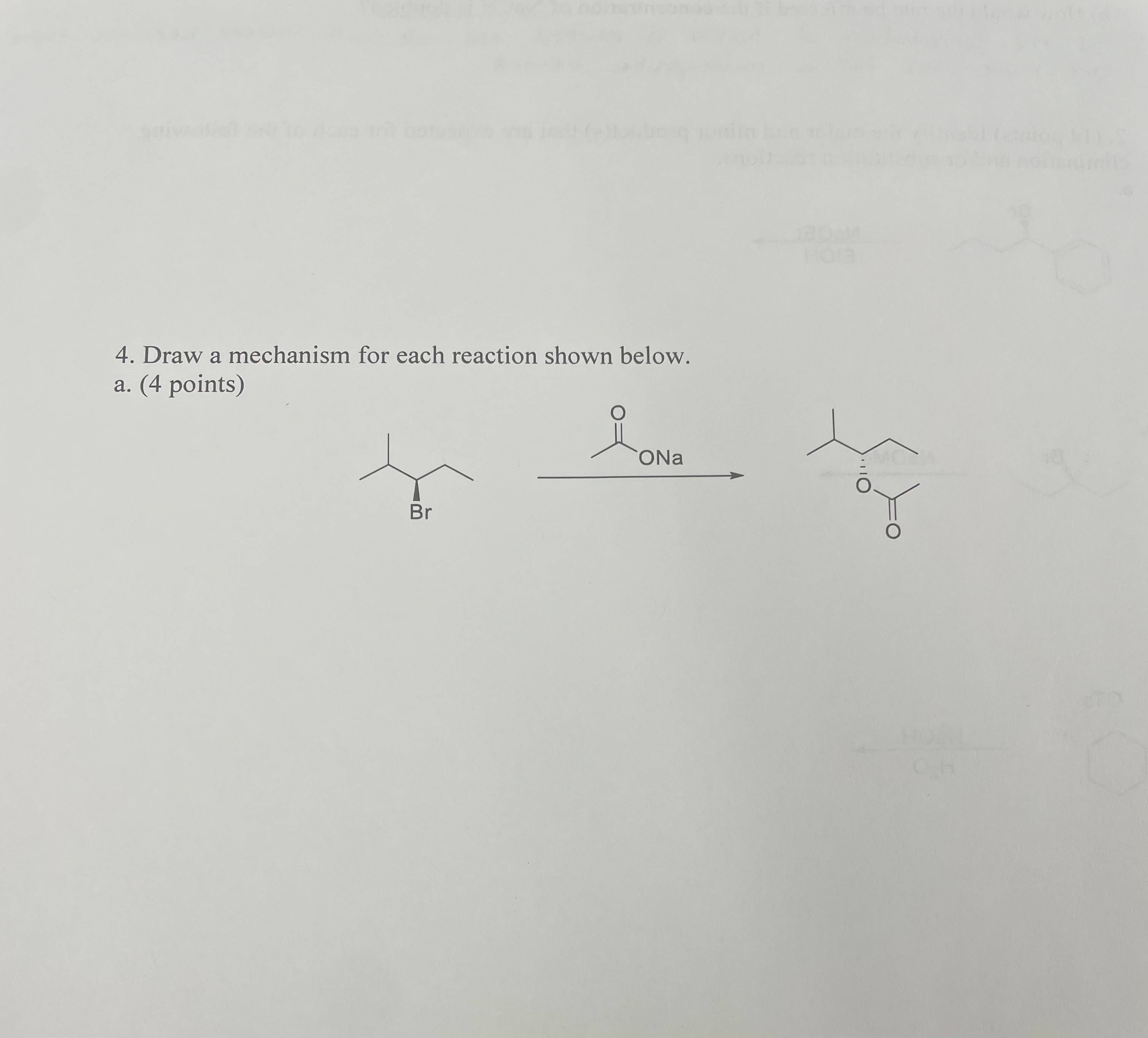 Solved Draw a mechanism for each reaction shown below.a. (4 | Chegg.com