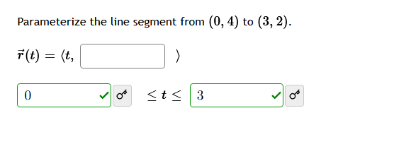 Solved Parameterize The Line Segment From 04 To 32 