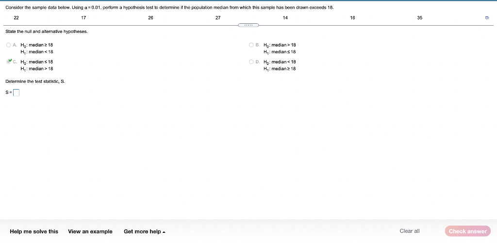 Solved Consider the sample data below. Using a =0.01, | Chegg.com