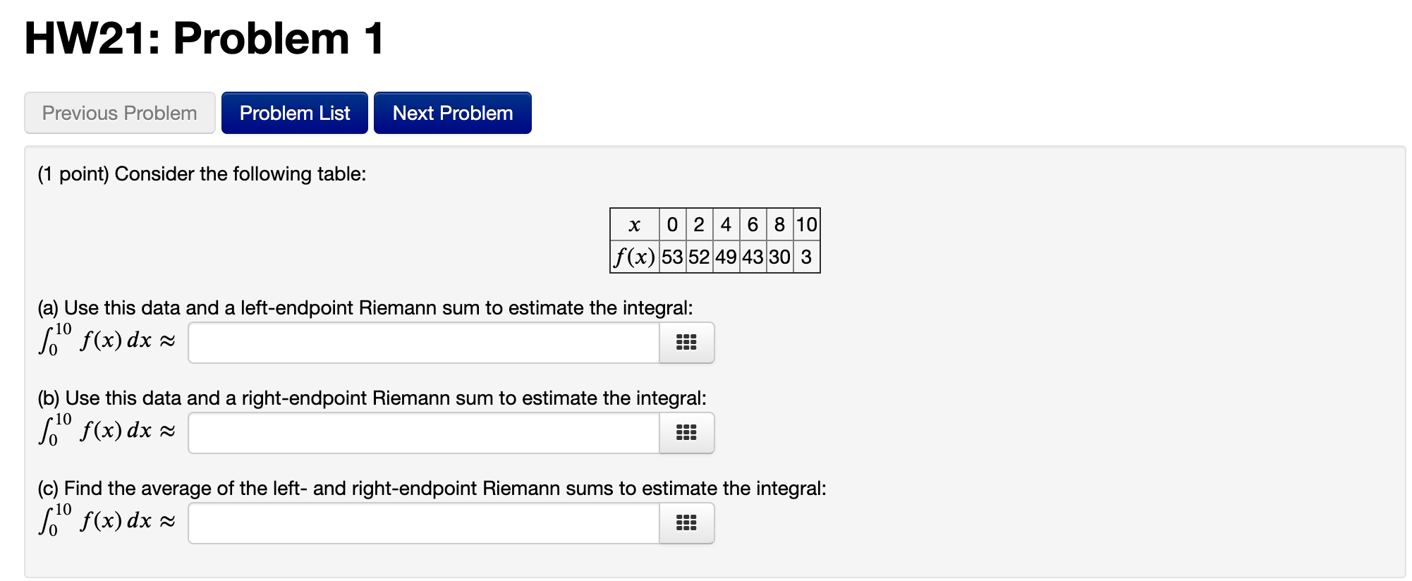 Solved HW21: Problem 1 Previous Problem Problem List Next | Chegg.com