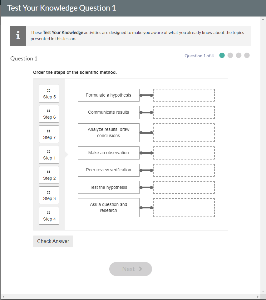 Solved Test Your Knowledge Question 1 These Test Your | Chegg.com
