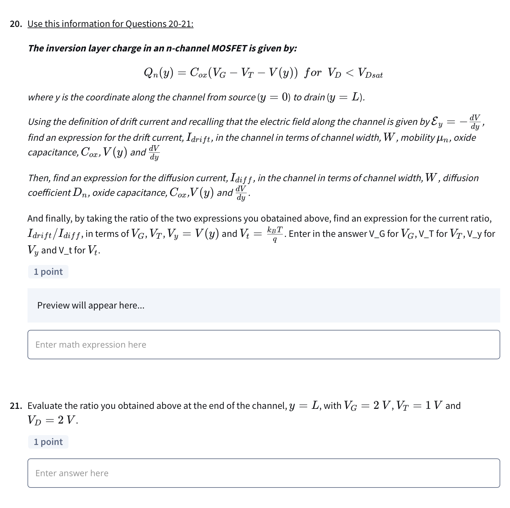 Solved Use this information for Questions 20-21, provide | Chegg.com Solved Use this information for Questions 20-21, provide | Chegg.com