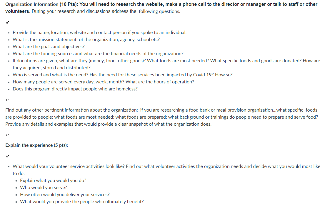 Solved 39 DB 5, How community services impact food | Chegg.com