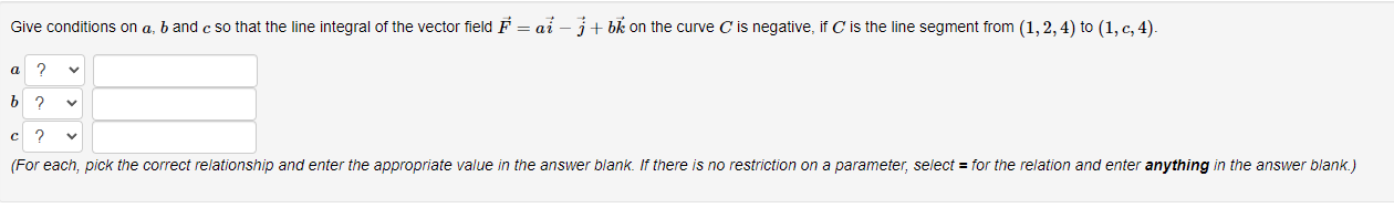 Solved Give conditions on a, b and c so that the line | Chegg.com