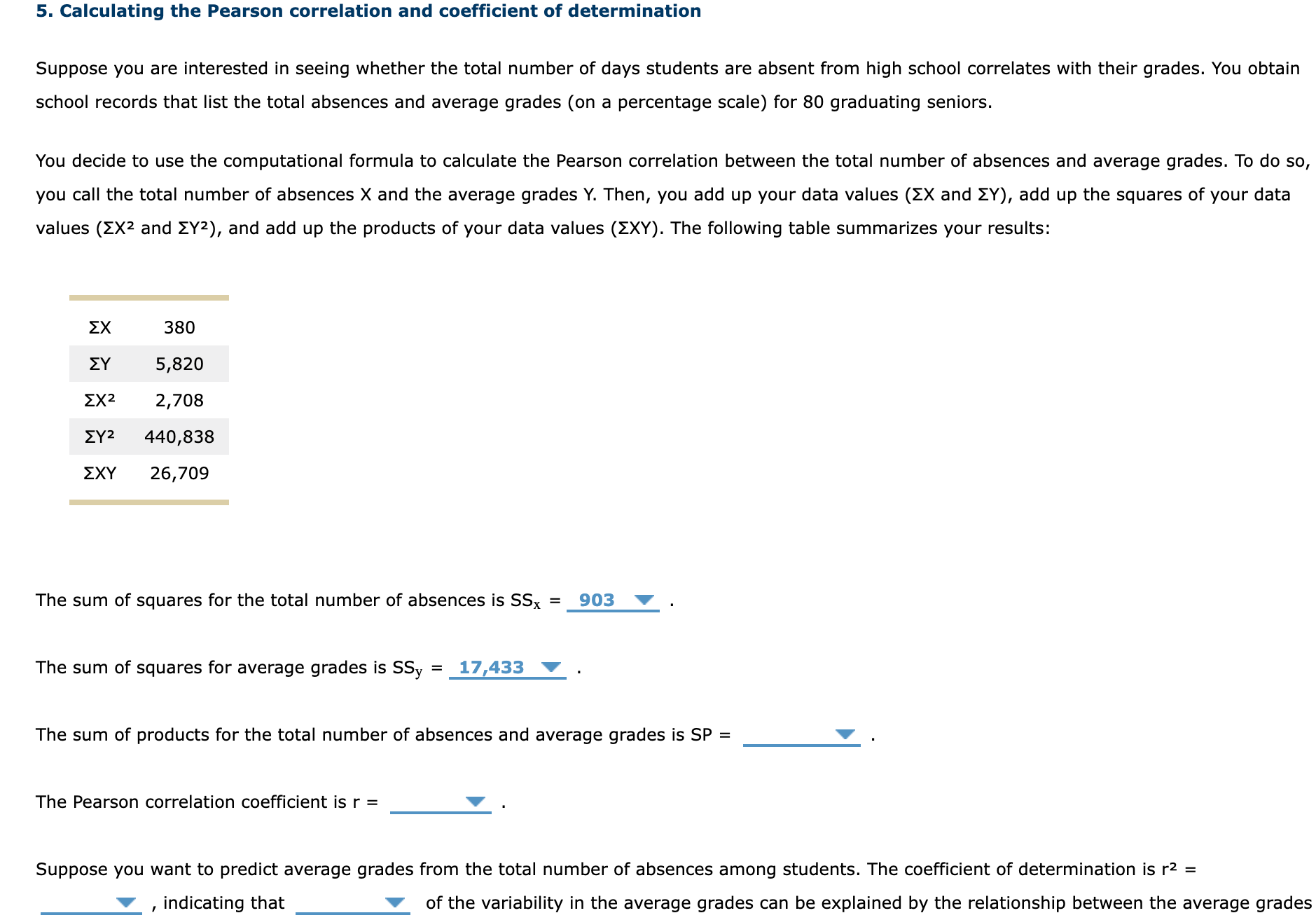 Solved 5. Calculating the Pearson correlation and | Chegg.com