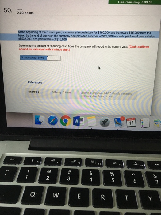 Solved Time remaining: 0:33:01 50. 2.00 points At the | Chegg.com Solved Time remaining: 0:33:01 50. 2.00 points At the | Chegg.com