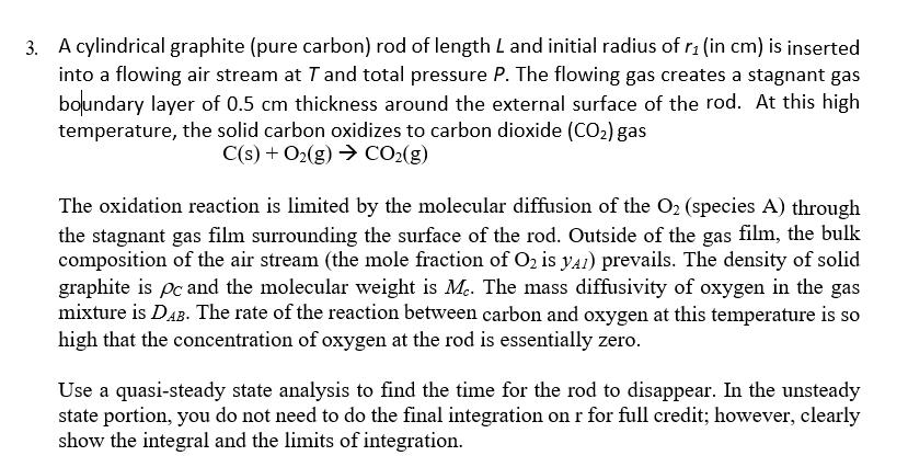 Solved use quasi-steady state analysis to find the time for | Chegg.com