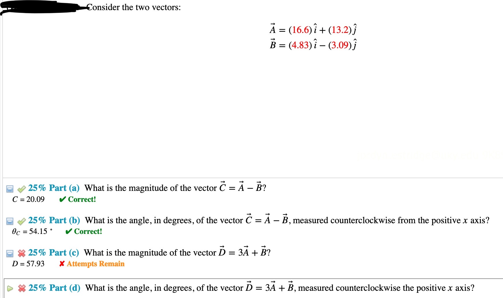Solved Please please help me finish this problem, parts C | Chegg.com