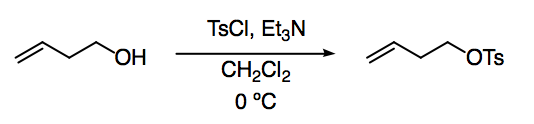 Solved TsCI, Et3N он OTs CH2Cl2 0 °C | Chegg.com