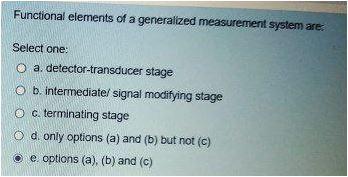 Solved Functional elements of a generalized measurement | Chegg.com