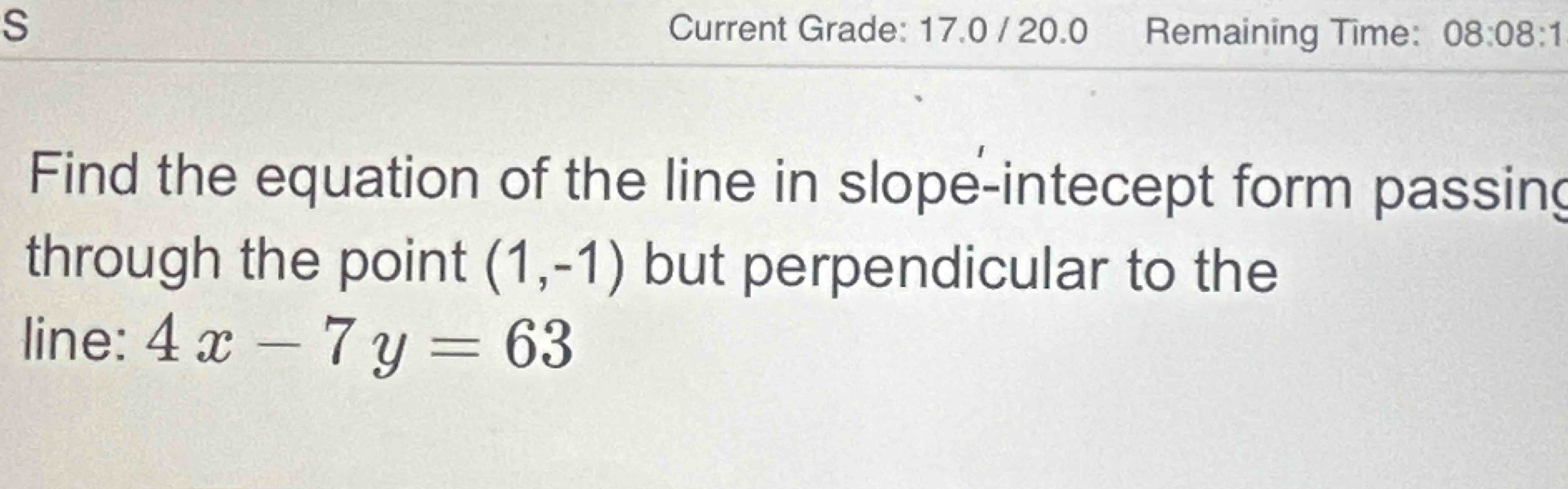 Solved Find the equation of the line in slope-intecept form | Chegg.com