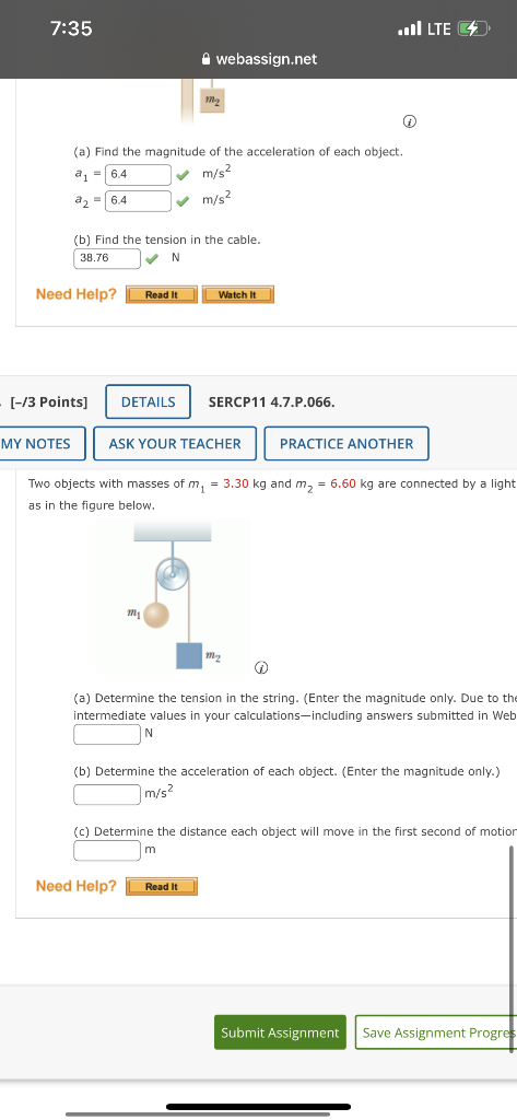 Solved (a) Find the magnitude of the acceleration of each | Chegg.com