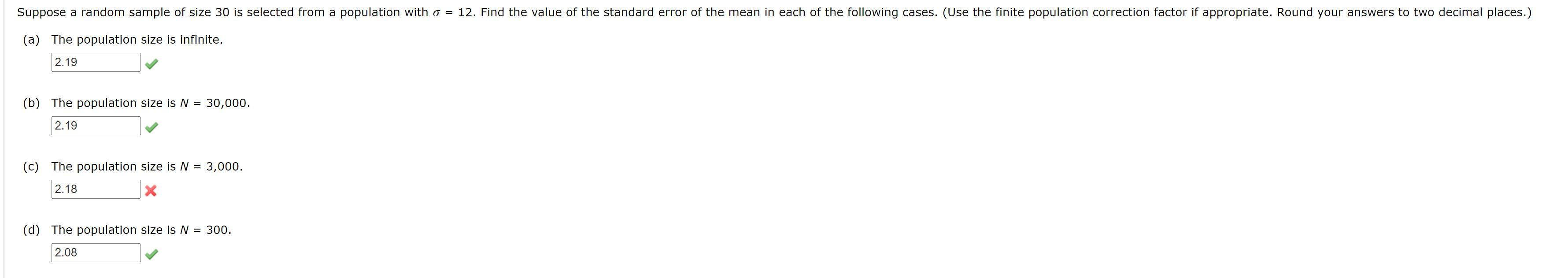 Solved Suppose a random sample of size 30 is selected from a | Chegg.com