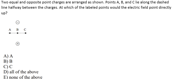 Solved Two equal and opposite point charges are arranged as | Chegg.com