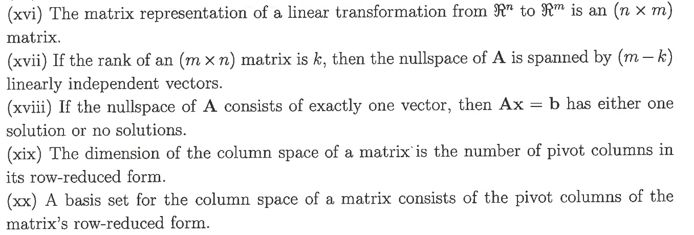 Solved (xvi) The matrix representation of a linear | Chegg.com