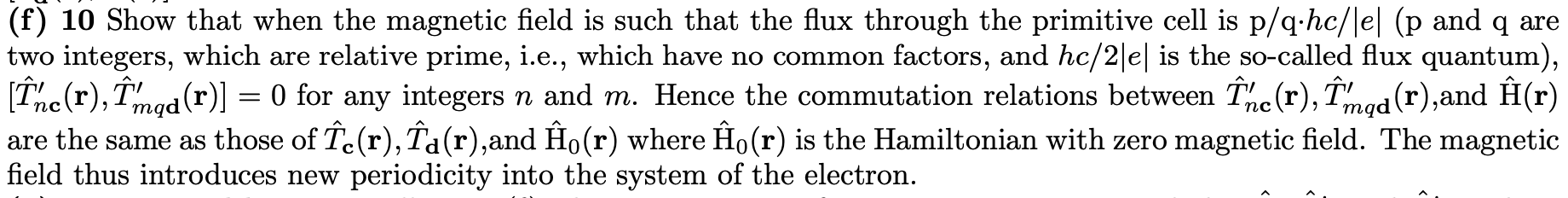 Solved Ex.1 Magnetic translation operator Consider an | Chegg.com