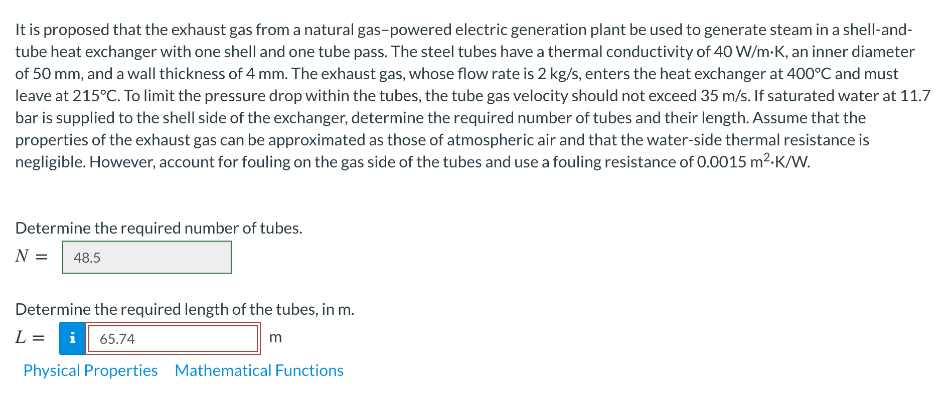 Solved It is proposed that the exhaust gas from a natural | Chegg.com