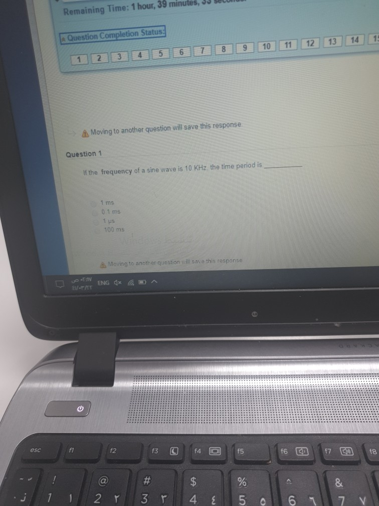 Solved Remaining Time: 1 hour, 39 minutes, Question | Chegg.com
