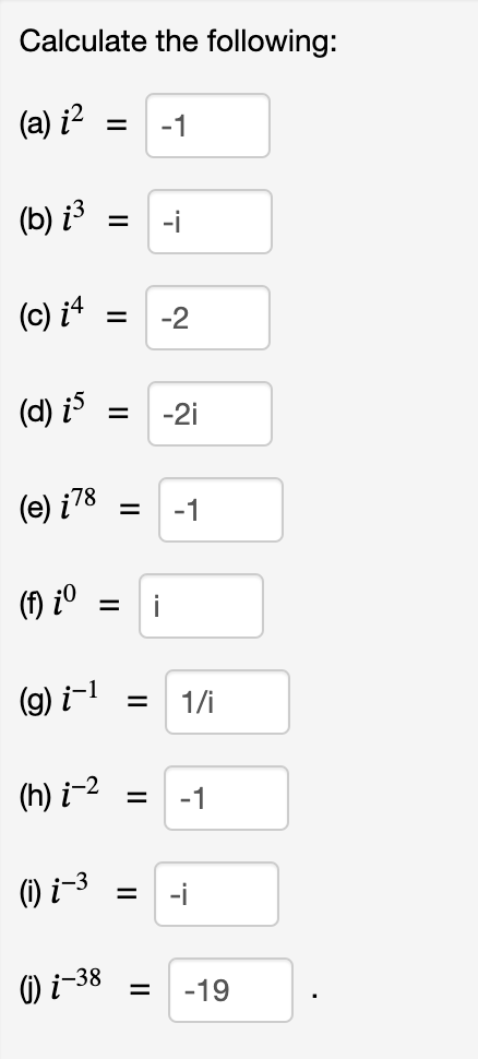 Solved Calculate the following: (a) i2= (b) i3= (c) i4= (d) | Chegg.com