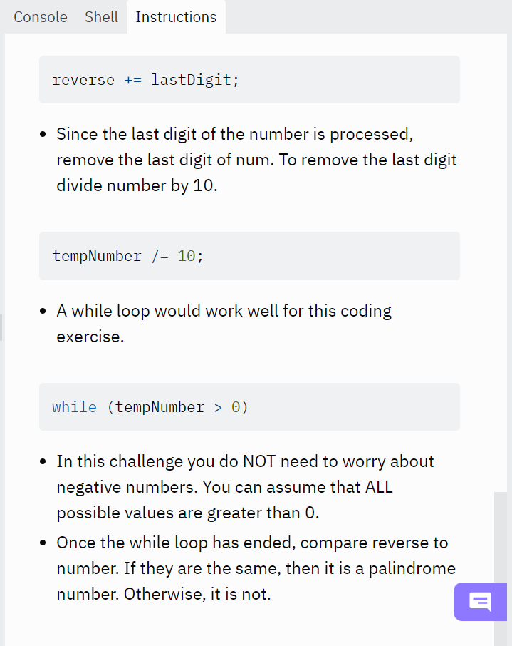Solved Console Main.java * Shell . Instructions Files 片 | 白 | Chegg.com