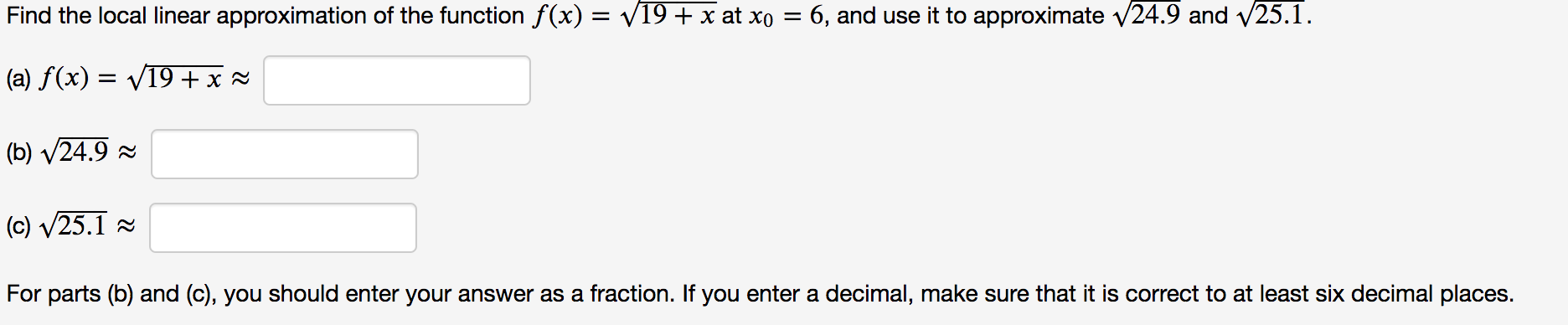 Solved Find the local linear approximation of the function | Chegg.com