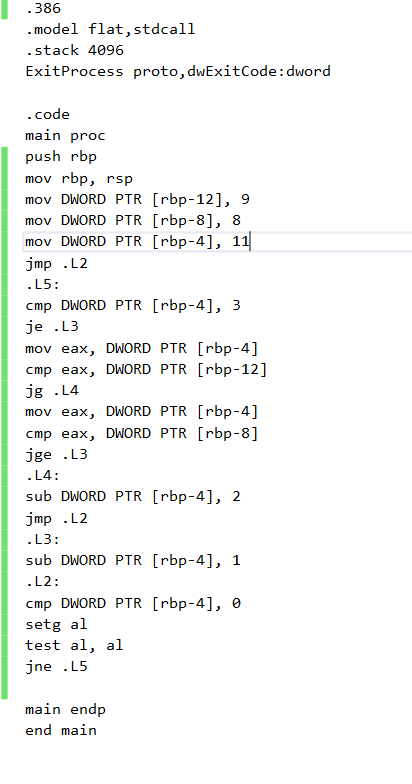 Write an assembly program to implement the following. | Chegg.com