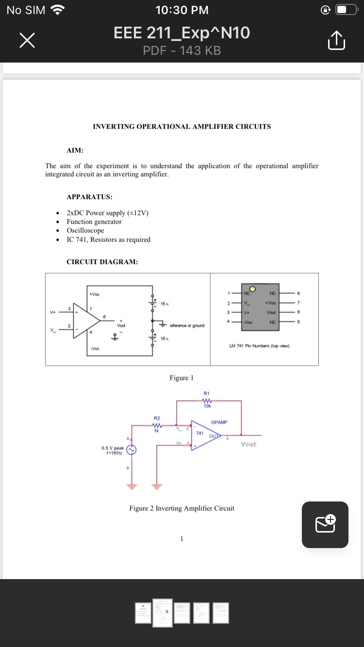 Solved AIM: The aim of the experiment is to understand the | Chegg.com