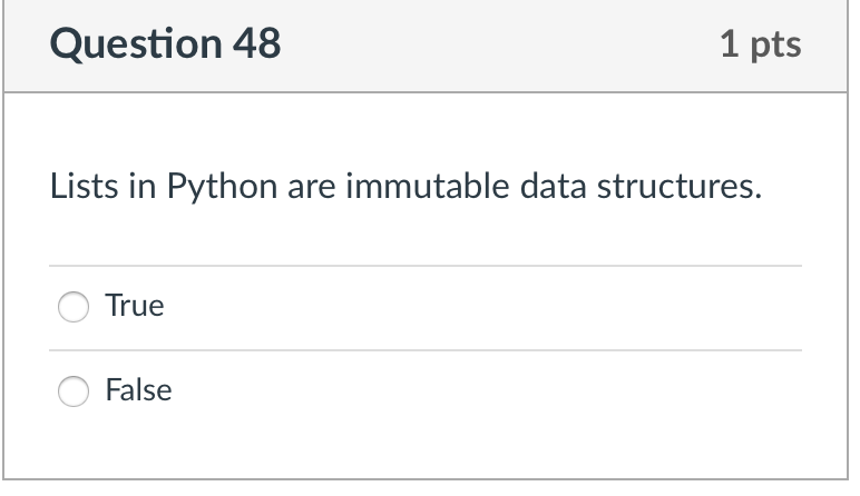 Solved Question 43 1 Pts Python Has A Built In Function