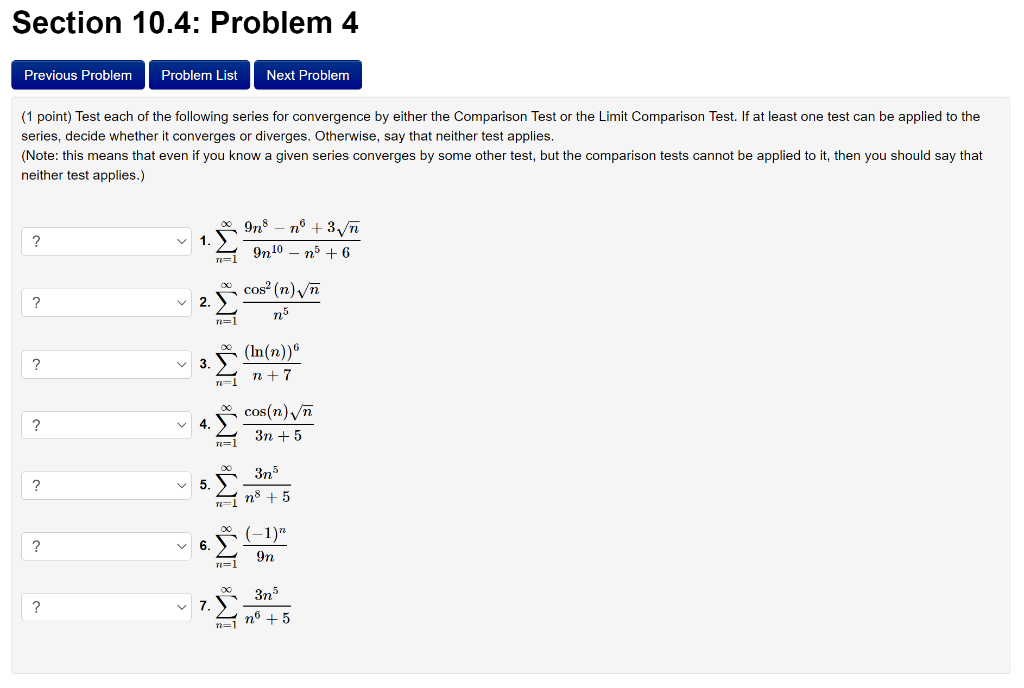 Solved Section 10.4: Problem 4 Previous Problem Problem List | Chegg.com
