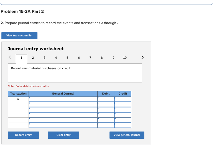 Solved Problem 15-3A Source documents, journal entries, and | Chegg.com