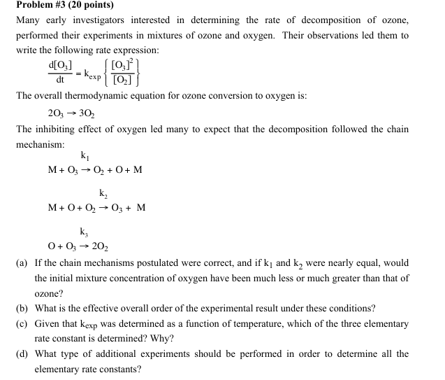 Solved Problem #3 (20 ﻿points)Many early investigators | Chegg.com