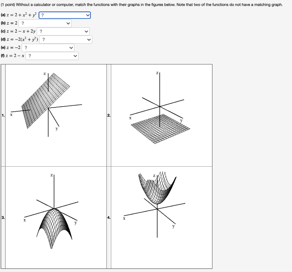solved-1-point-without-a-calculator-or-computer-match-the-chegg