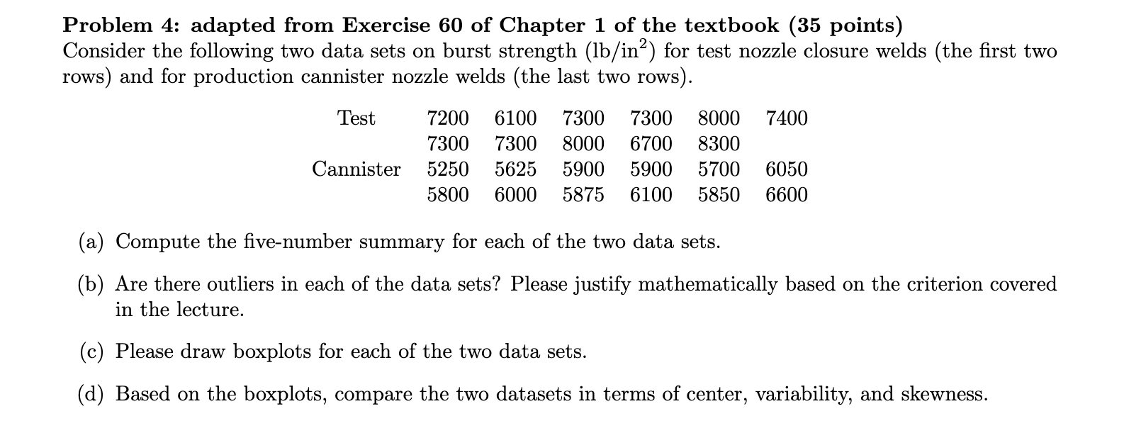 Solved Problem 4: adapted from Exercise 60 of Chapter 1 of | Chegg.com