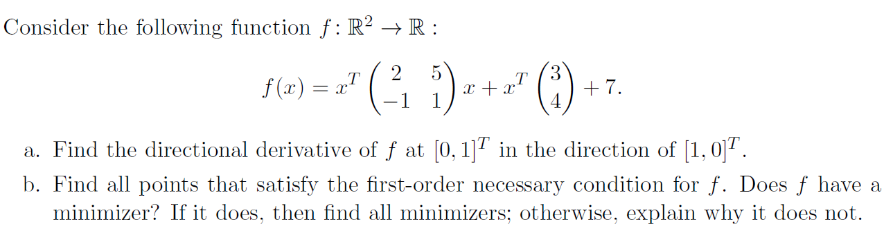 Solved Consider the following function f: R2 +R: fr) - 1 / 2 | Chegg.com