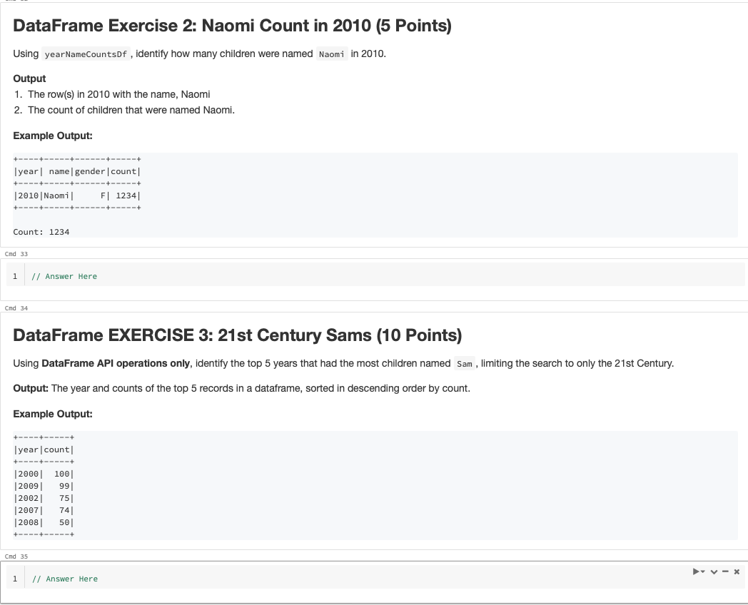 Solved This assignment id done using databricks. The data to | Chegg.com