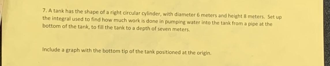 Solved Set up the integral used to find how much work is | Chegg.com