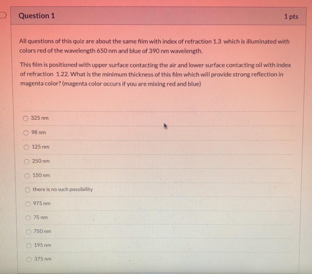 Solved Question 1 1 pts All questions of this quiz are about | Chegg.com