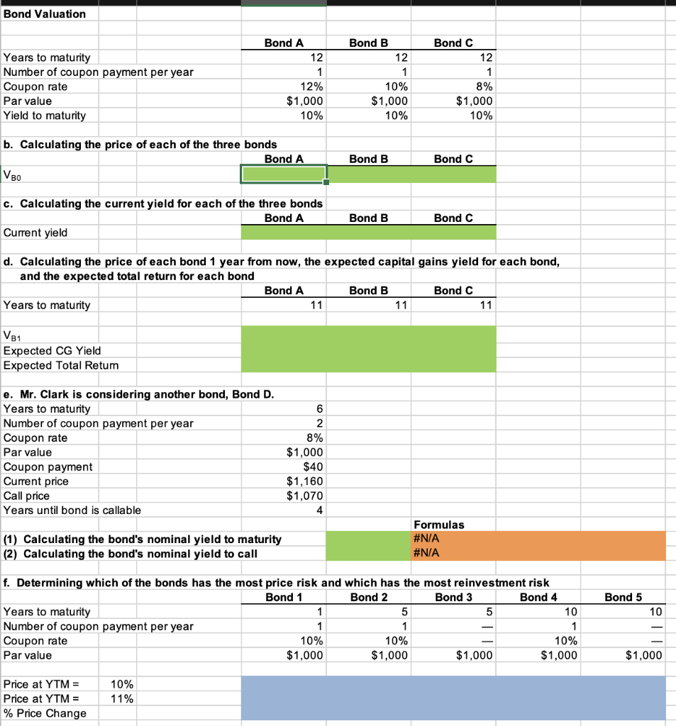 Bond Valuation 1. What is the expected current yield | Chegg.com