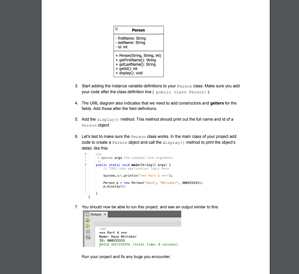 Solved Inheritance Part 1 *** Note: Please answer all parts | Chegg.com