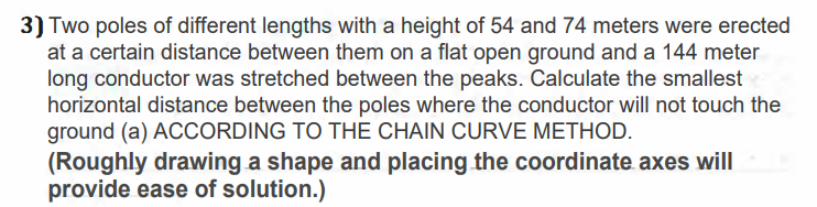 Solved 3) Two poles of different lengths with a height of 54 | Chegg.com