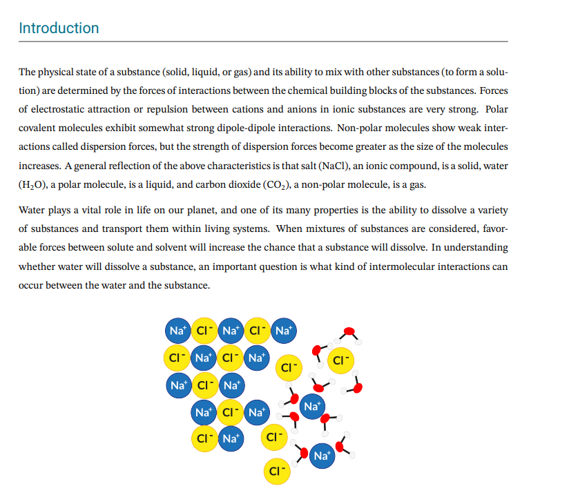 Solved Learning Objectives Learn concepts of intermolecular | Chegg.com