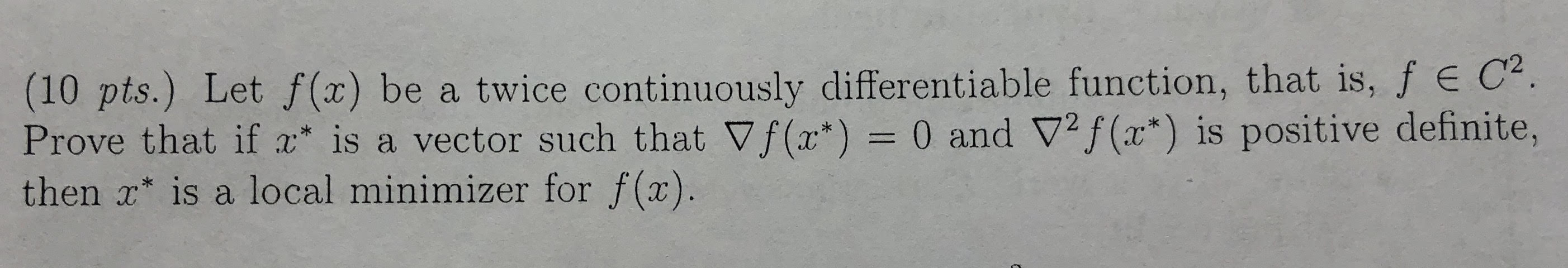 Solved (10 pts.) Let f(x) be a twice continuously | Chegg.com